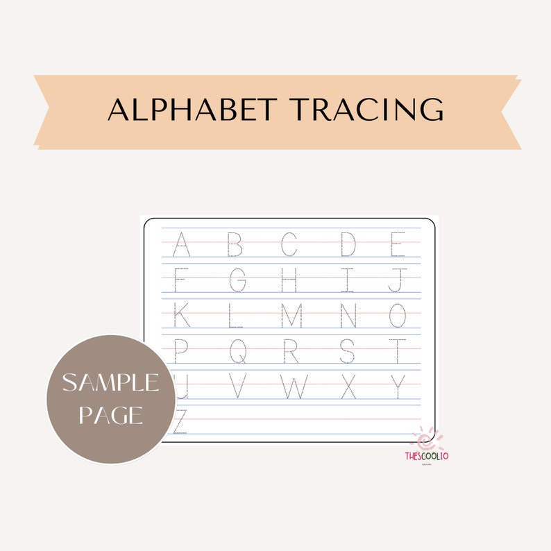 Printable Alphabet Tracing Worksheets | Lowercase and Uppercase Letters ...