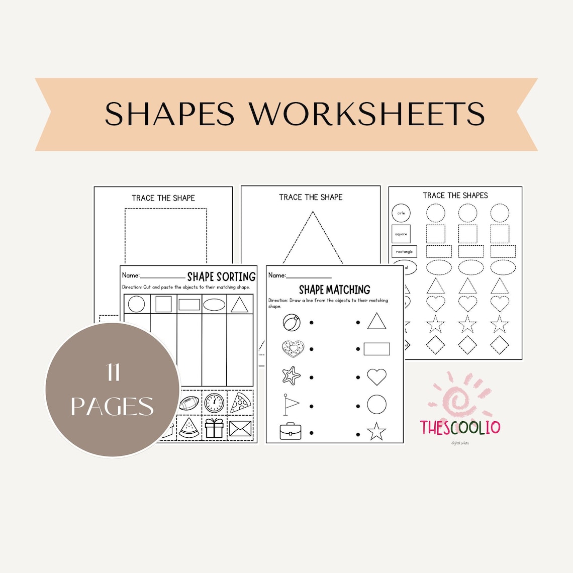 Printable Shapes Worksheets Fun and Educational Activities for Kids ...