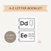 Printable Alphabet Booklet | Kindergarten Letter Booklet | Preschool ...