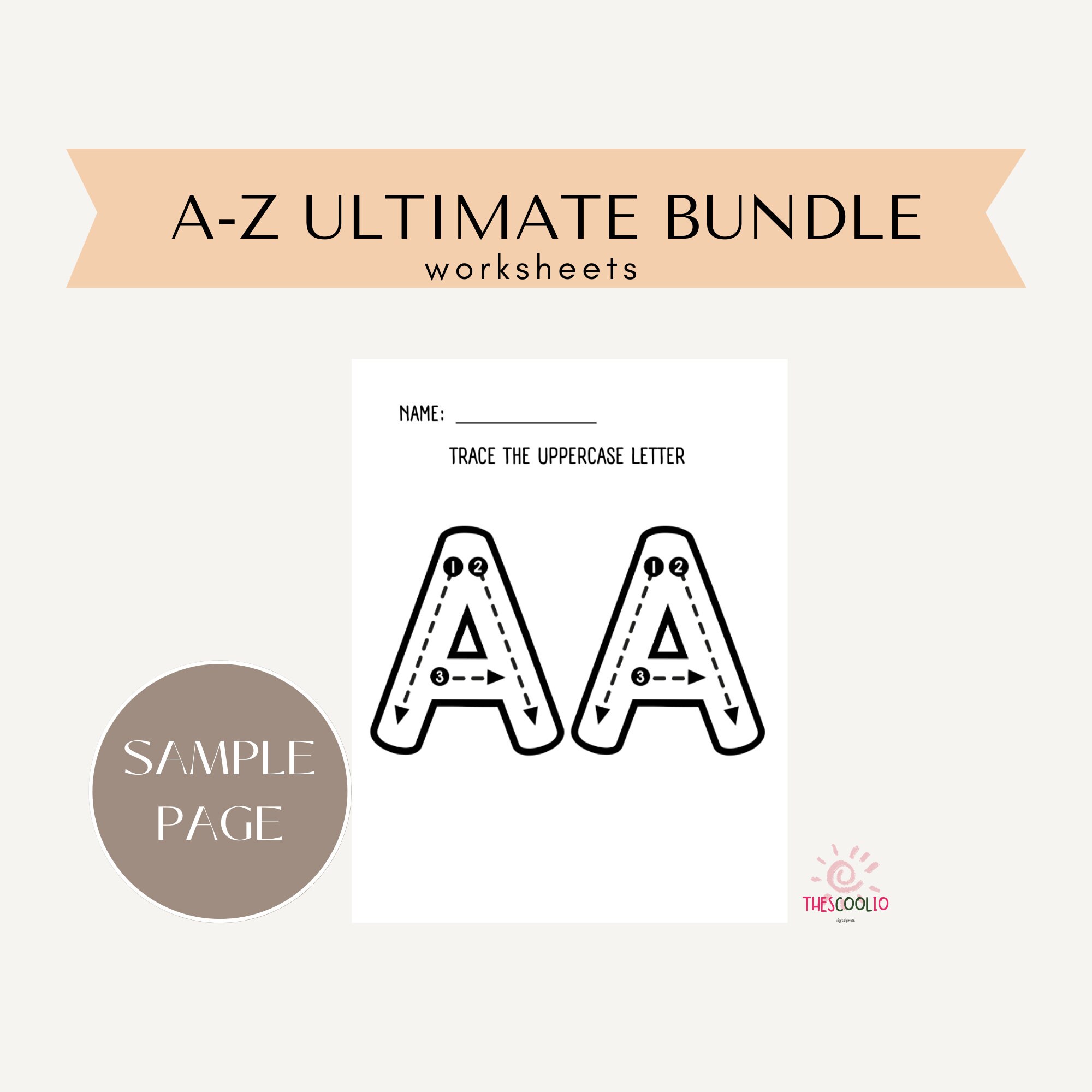 Alphabet Bundle Worksheets | Handwriting and Letter Recognition ...