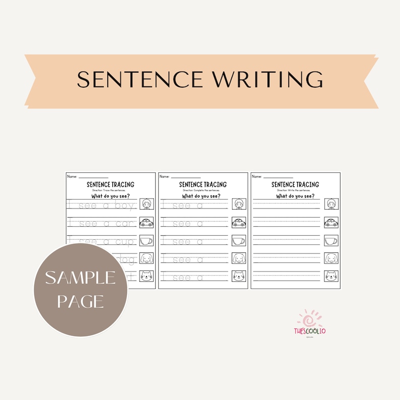 Printable Sentence Writing Practice Worksheets | Develop Language ...