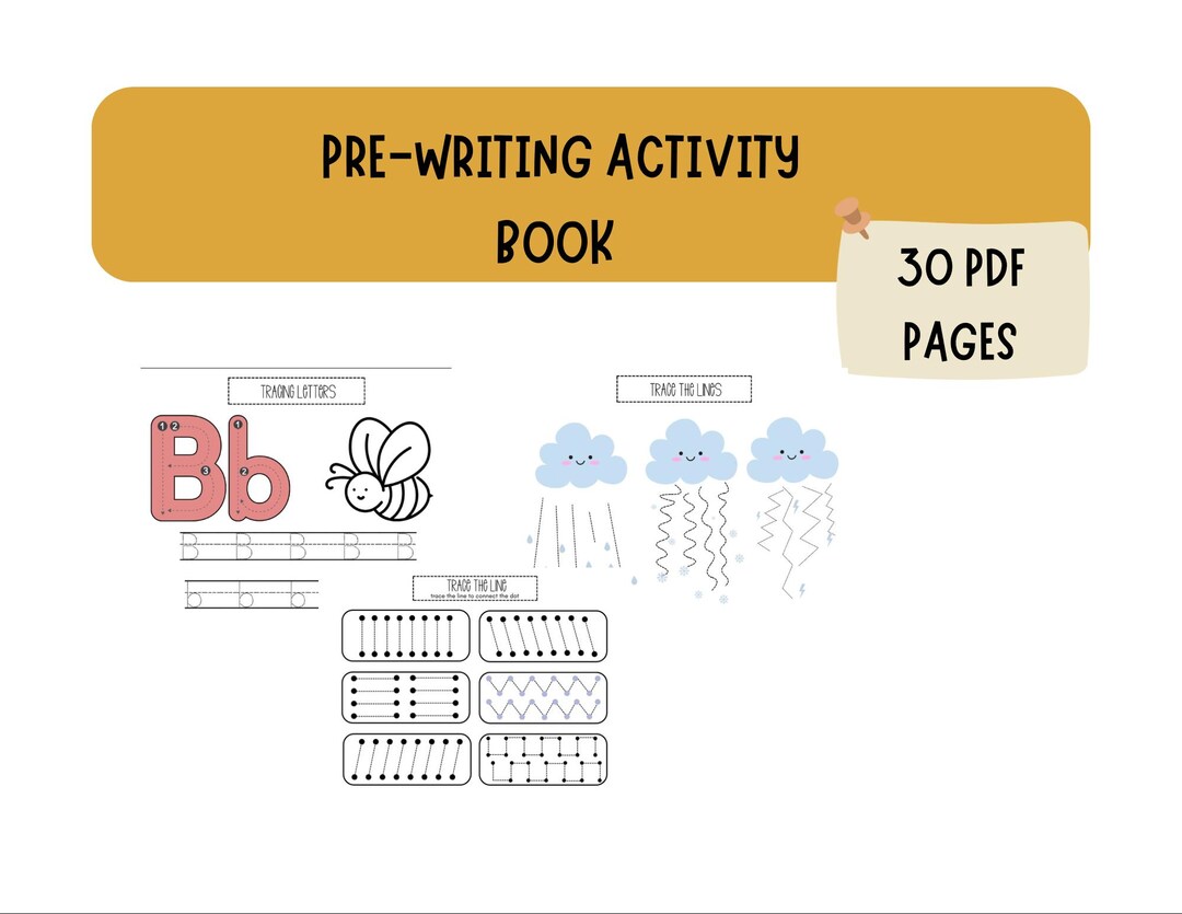 Cute Pre-writing Worksheets Pre-writing Busy Book Pre-writing ...