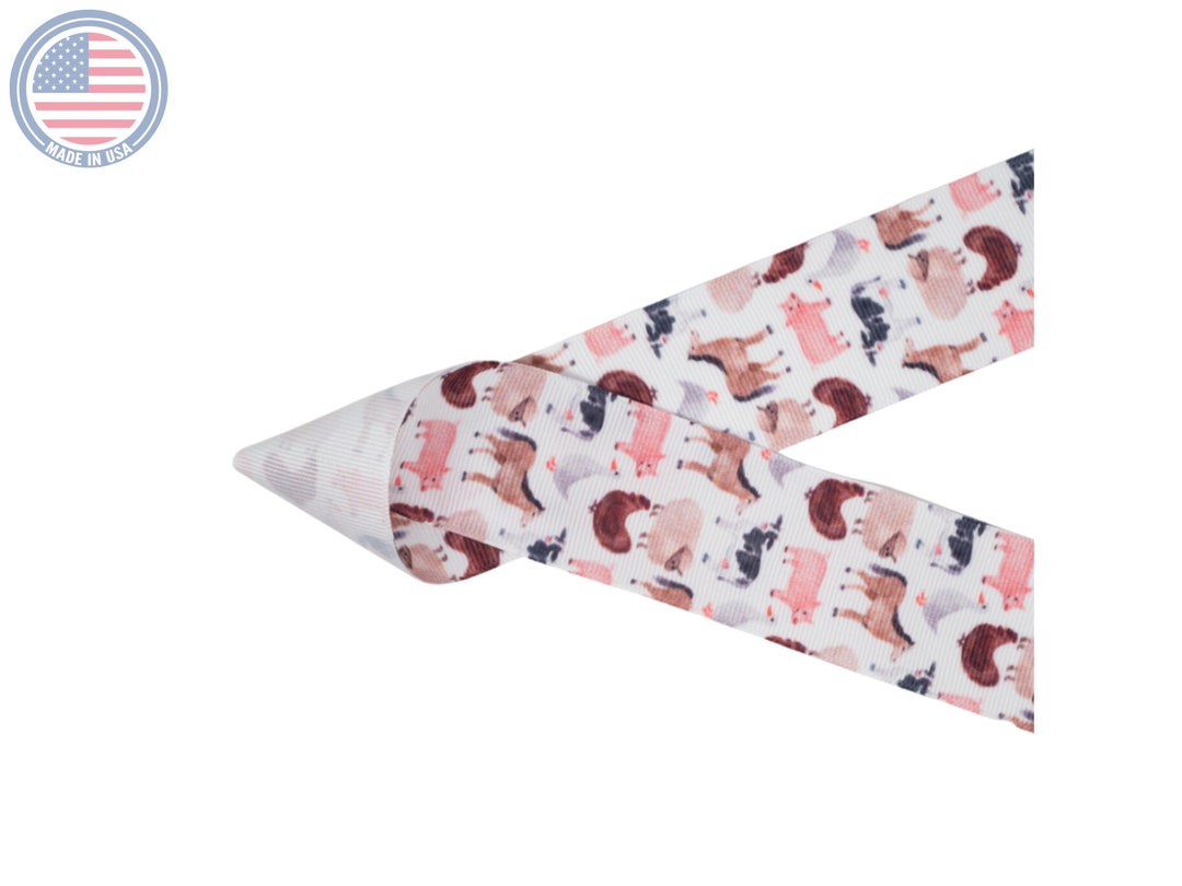Barnyard Animal Printed Grosgrain Ribbon | Made in U.S.A. | Choose ...