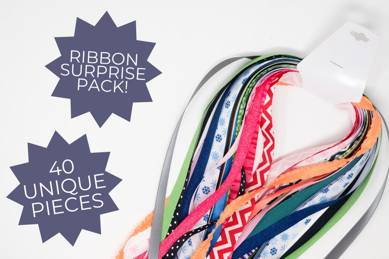 Craft Ribbons Variety Pack: 40 Yards Assorted Colors - Etsy