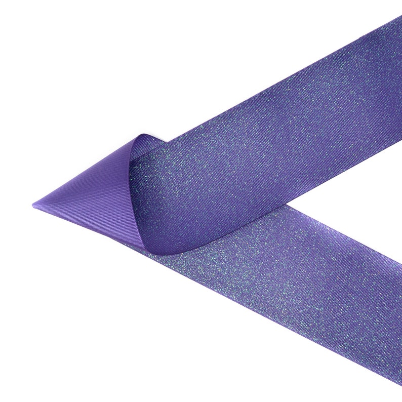10 Yards 3 Inch Glitter Grosgrain Ribbon Six Colors / Cheer Ribbon ...