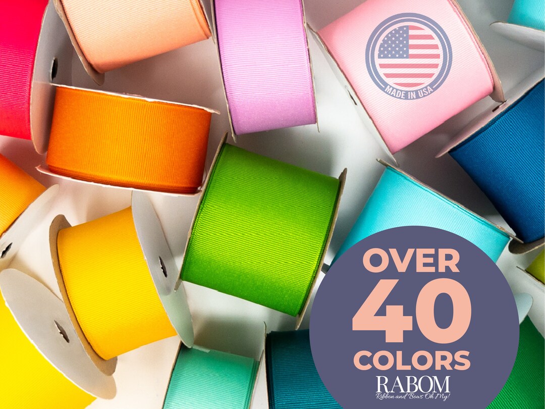 7/8 Inch Solid Grosgrain Ribbon | Offray | Made in U.S.A | Chose Length ...
