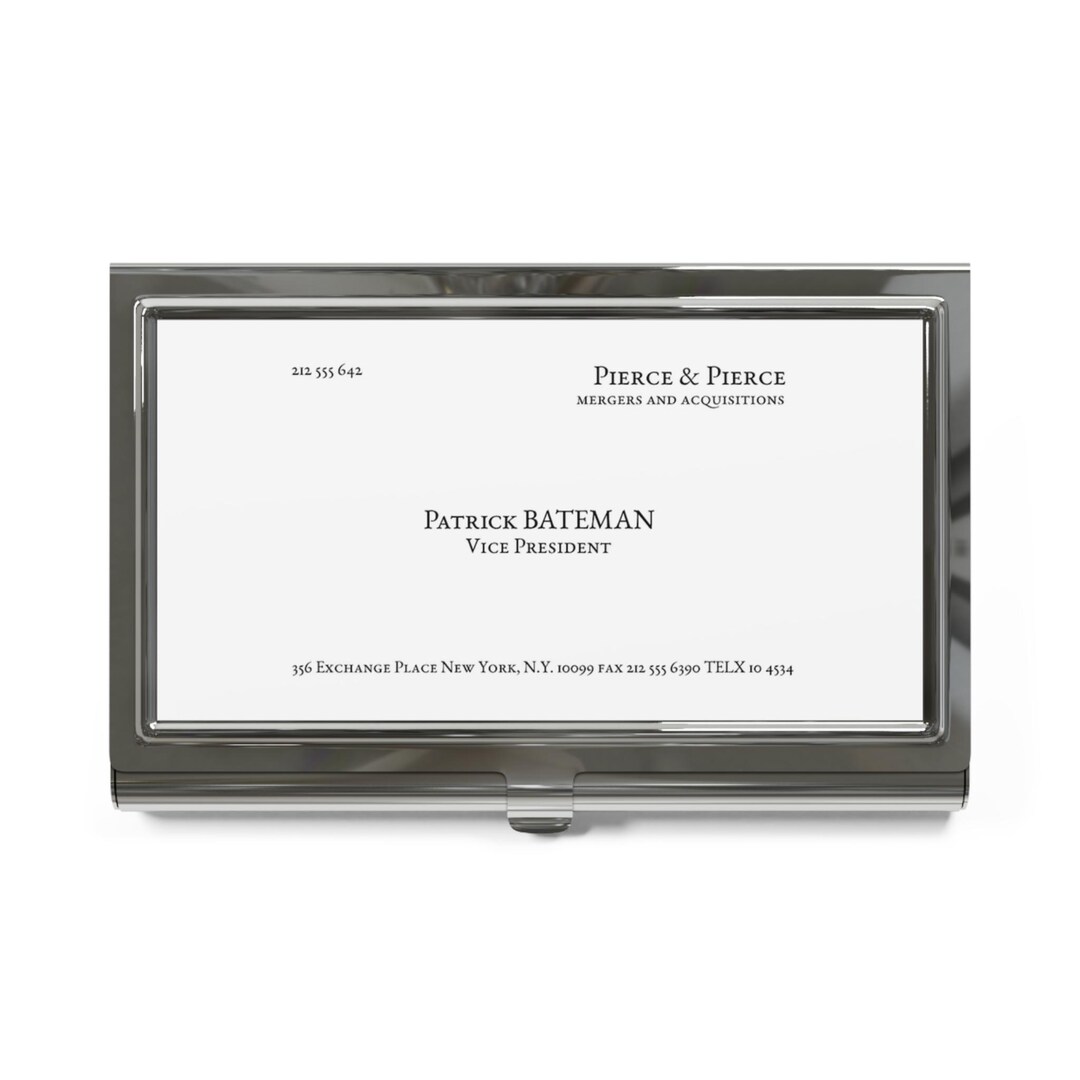 American Psycho Patrick Bateman Business Card Holder - Etsy