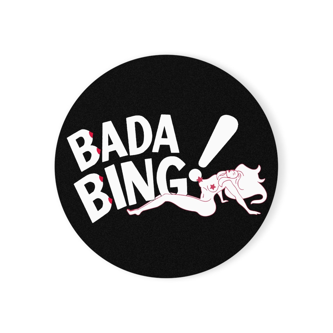 The Sopranos Bada Bing Cork Back Coaster - Etsy
