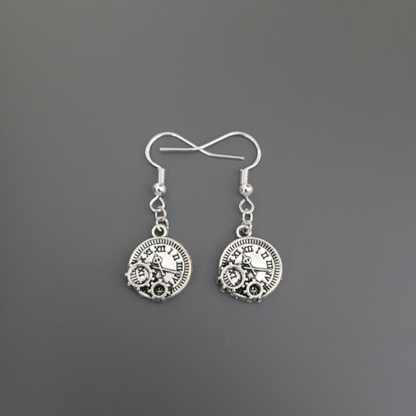 Clock Earrings - Etsy
