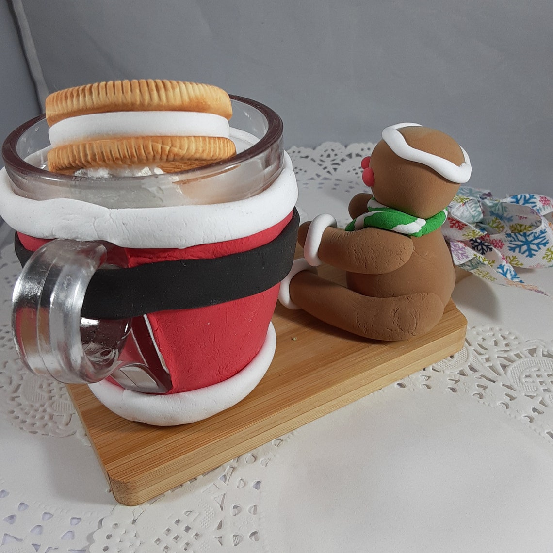 Fake Bake Milk and Cookies Display: Handmade Christmas Decor - Etsy