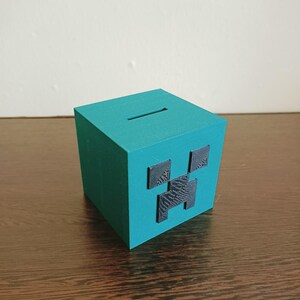 Minecraft Creeper Piggy Bank - 3D Printed Money Box - Etsy