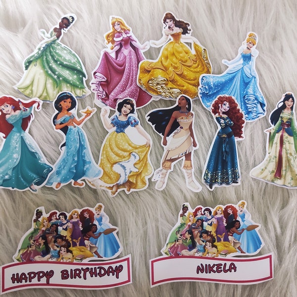 Princess Cake Topper - Etsy