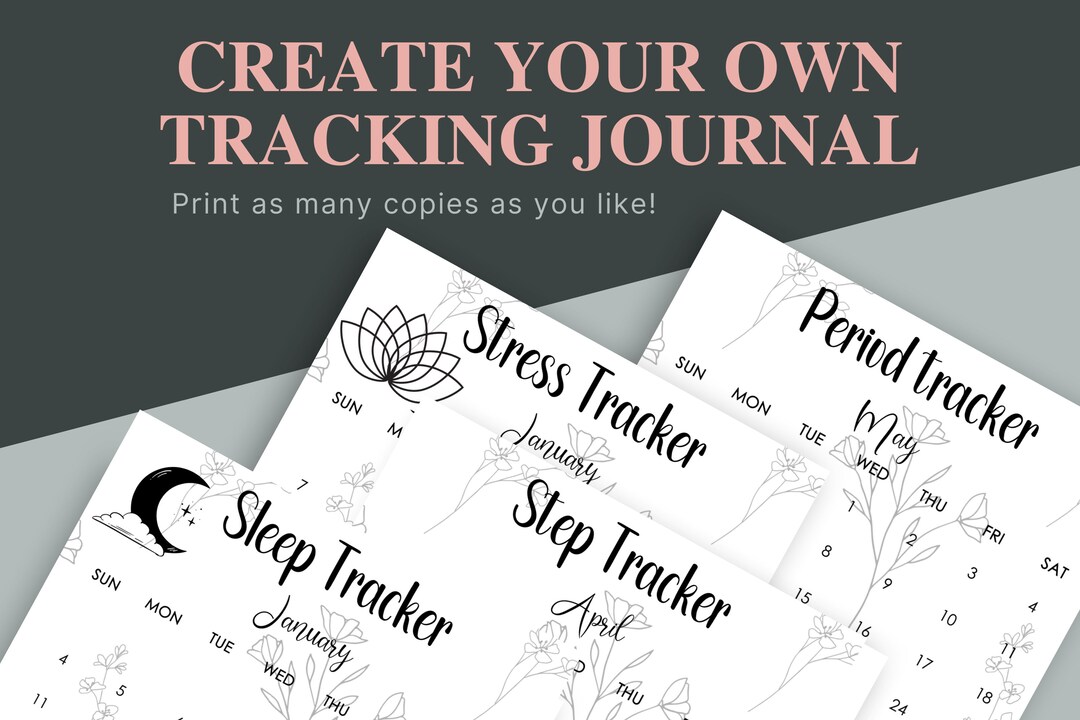 Yearly Tracker Bundle Instant Download Planner Template A5 Journal for ...