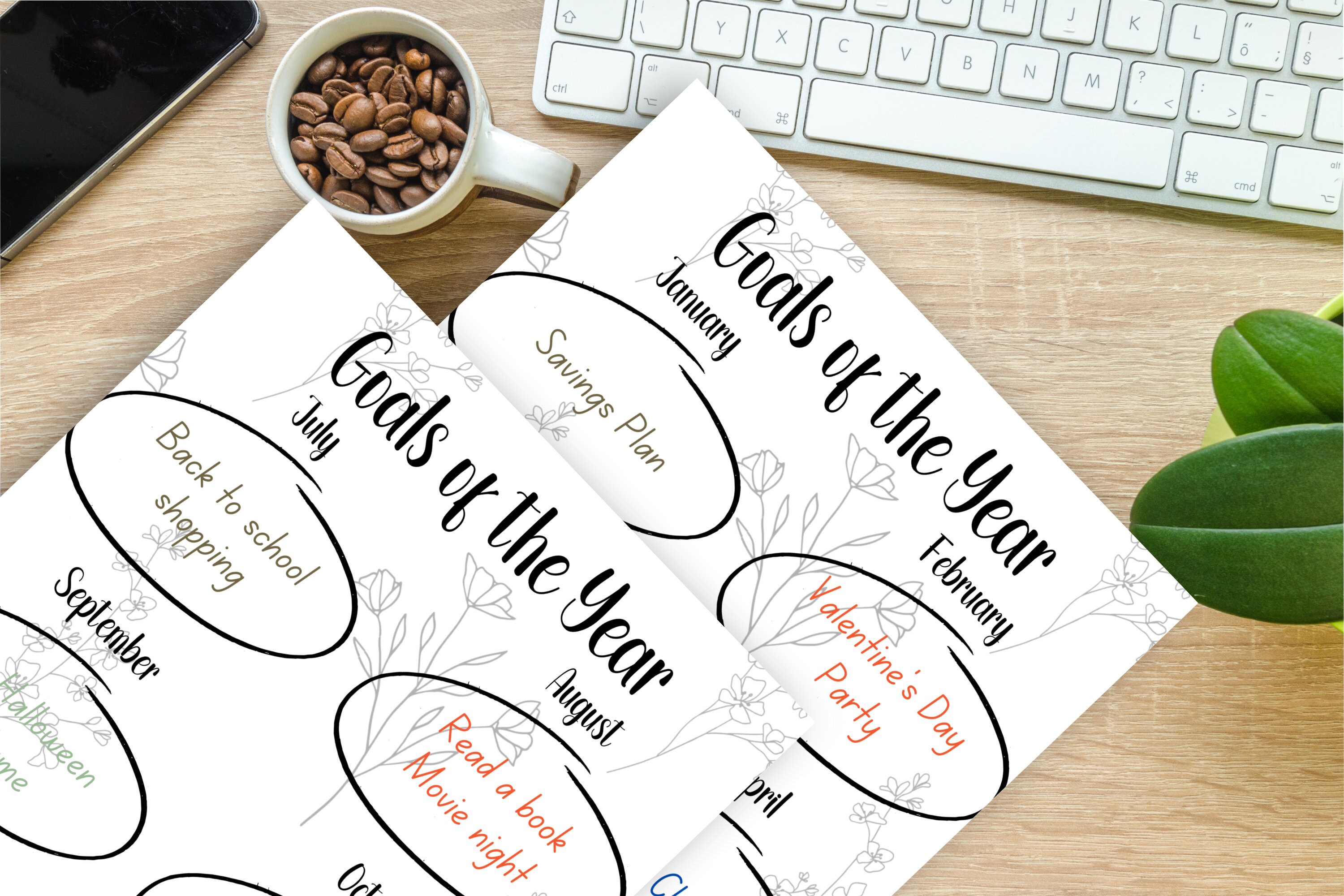 Yearly Tracker Bundle Instant Download Planner Template A5 Journal for ...