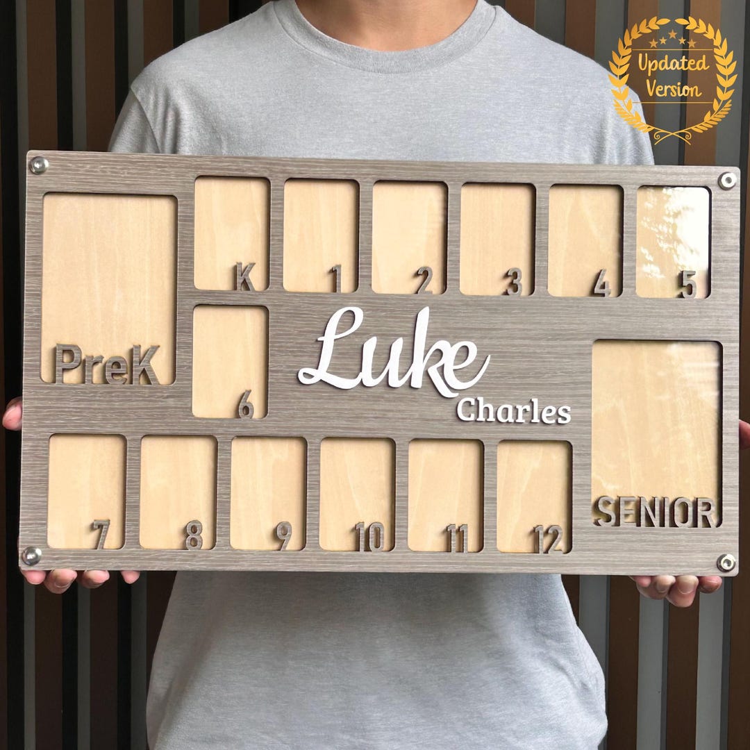 Personalized School Years Photo Frame Custom School Picture Frame Prek ...