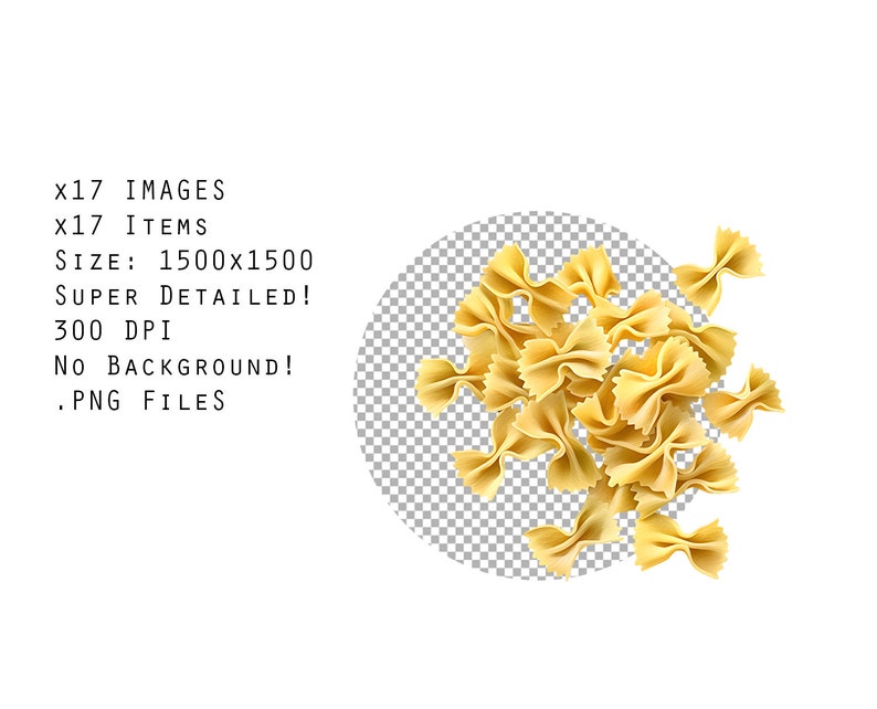 16 Fresh Pasta Clipart Watercolor Pasta Homemade Pasta Art - Etsy