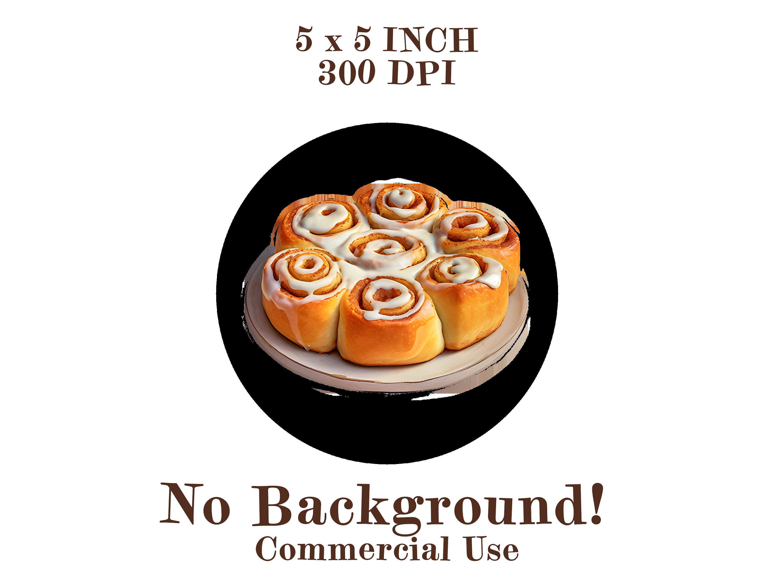 8 Cinamon Roll Clipart, Watercolor Cinamon Rolls, Cinamon Rolls Art ...