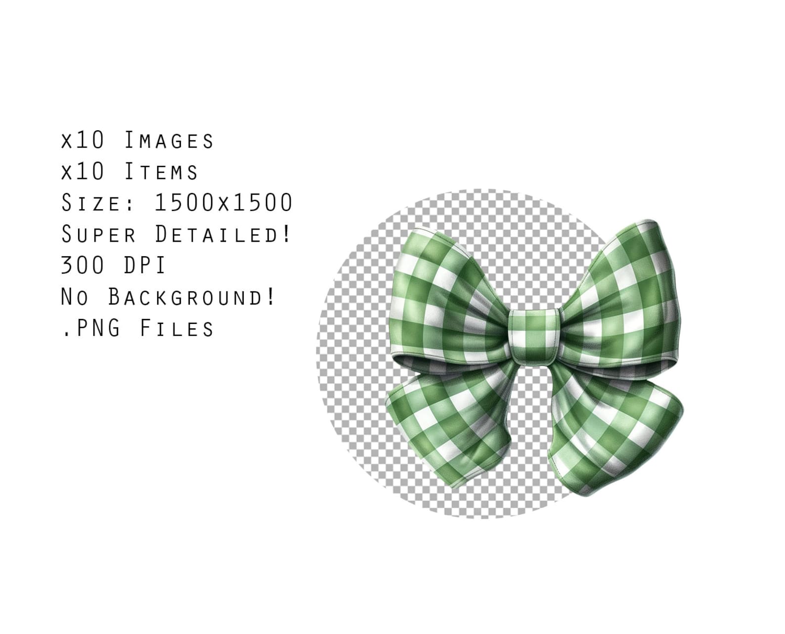 10 Green Bow Clipart, Watercolor Bows, High Quality Green Bow Art ...