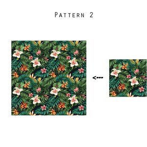 Tropical Flowers Digital Paper, Flowers Seamless Pattern, Floral Prints ...