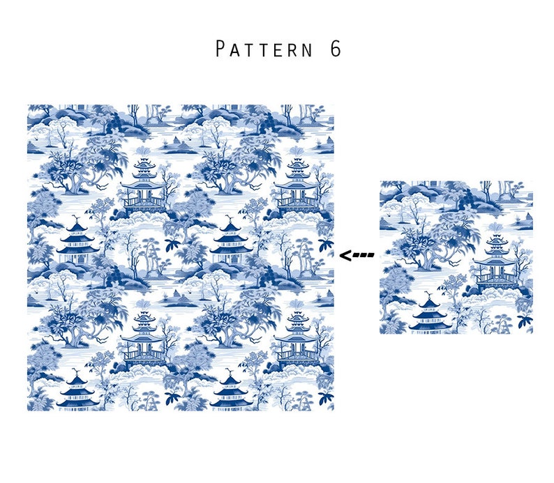 Chinoiserie Digital Paper Chinoiserie Seamless Pattern White - Etsy