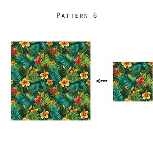 Tropical Flowers Digital Paper, Flowers Seamless Pattern, Floral Prints, Flowers Background ...