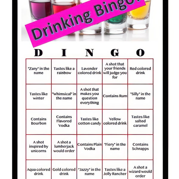 Adult Bingo Game - Etsy