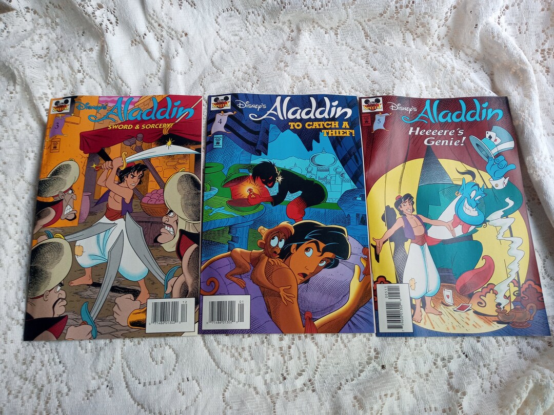 1990's Aladdin Disney Comic Books 3 Book SET!! - Etsy
