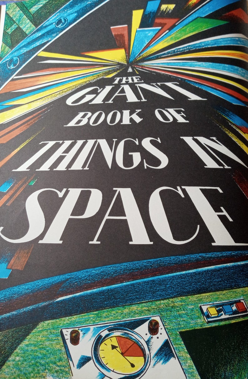 1969 the Giant Book of Things in Space - Etsy