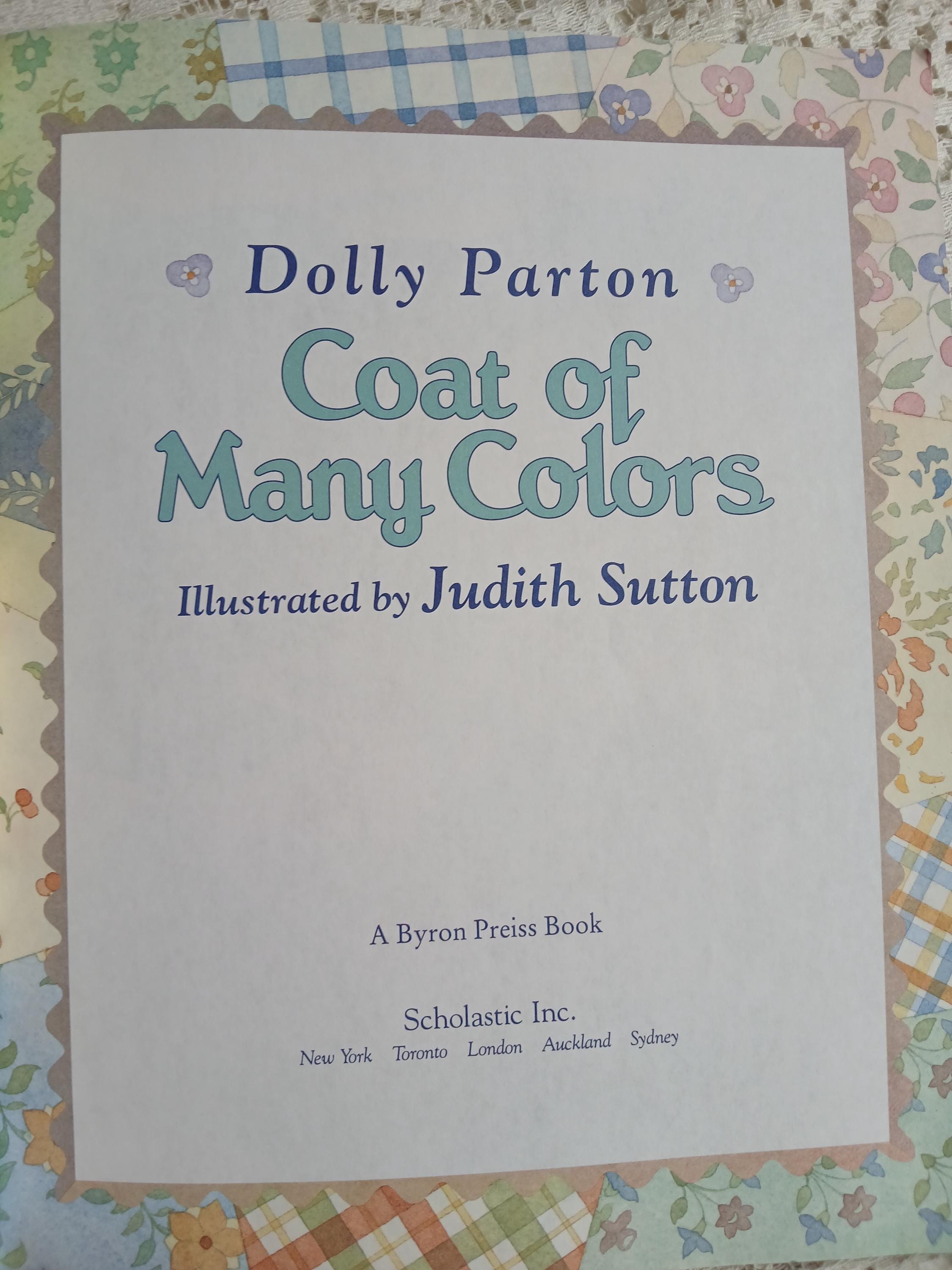 Dolly Parton's Coat of Many Colors Book - Etsy