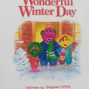 Barney's Wonderful Winter Day - Etsy