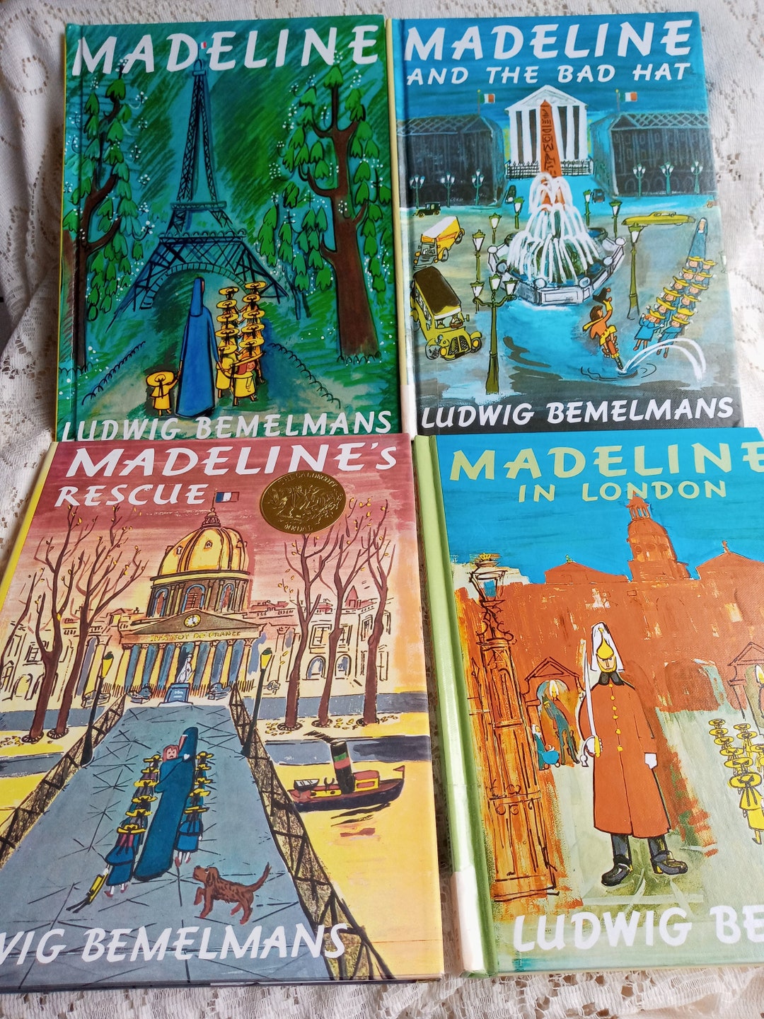 Oversized Madeline 4 Book SET!! 1980s Large Sized Hardcover Vintage ...