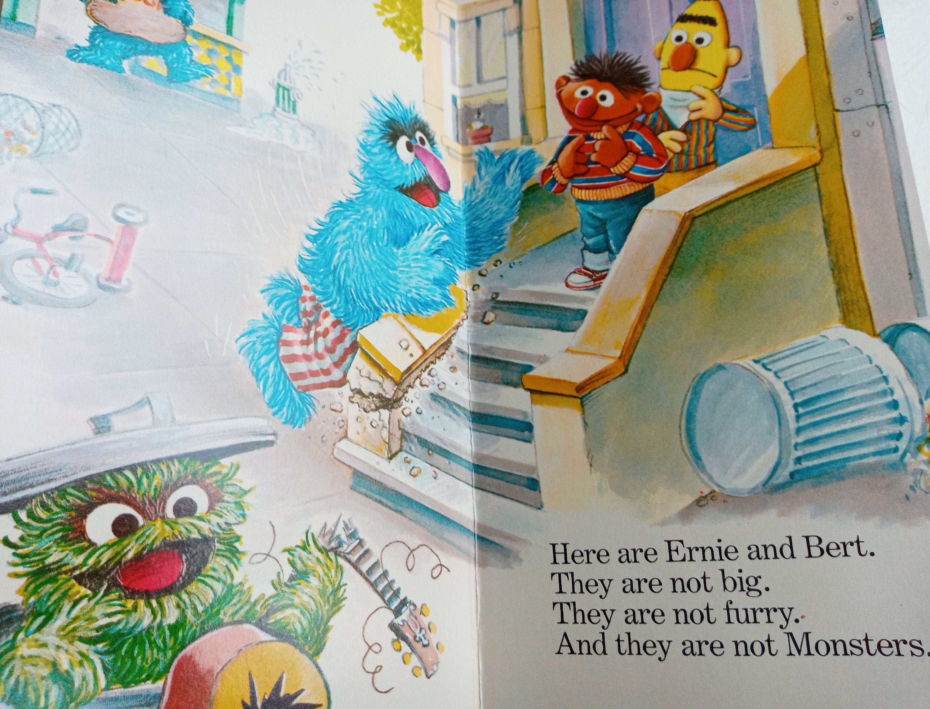 Sesame Street I Am A Monster 1976 Golden Sturdy Board Book - Etsy