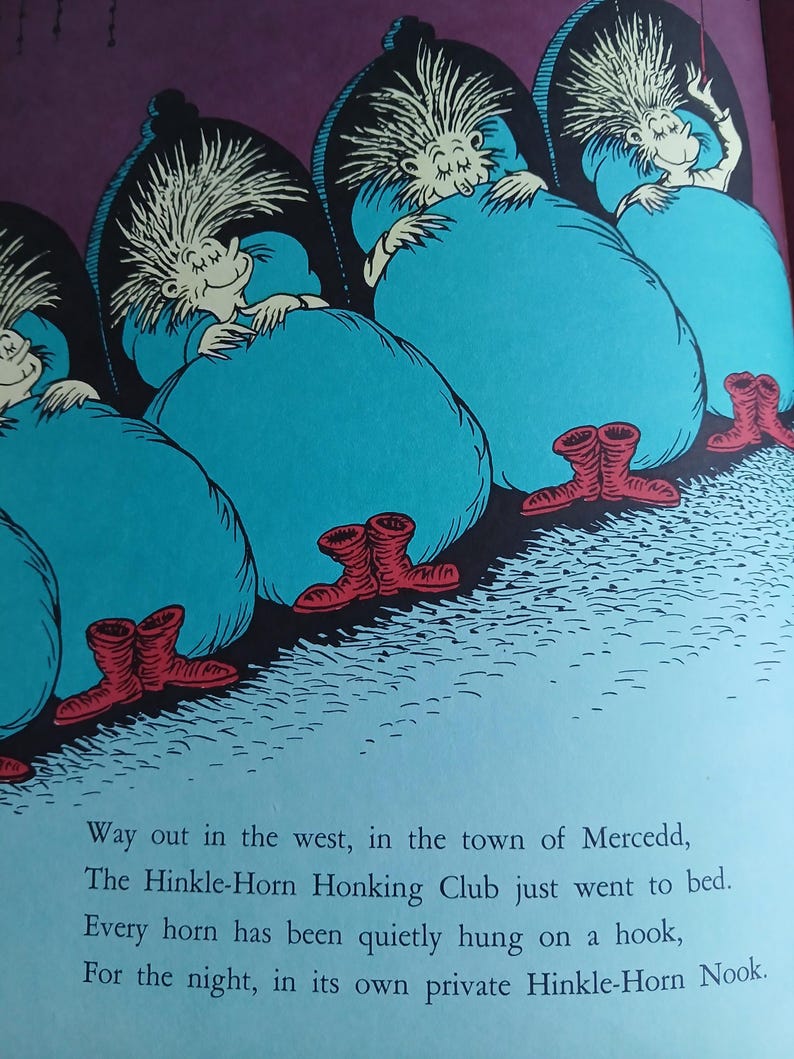 Dr. Seuss's Sleep Book 1962 - Etsy