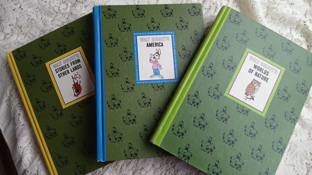 1960s Vintage Disney 3 BOOK SET!! Wonderful World of Disney Series - Etsy