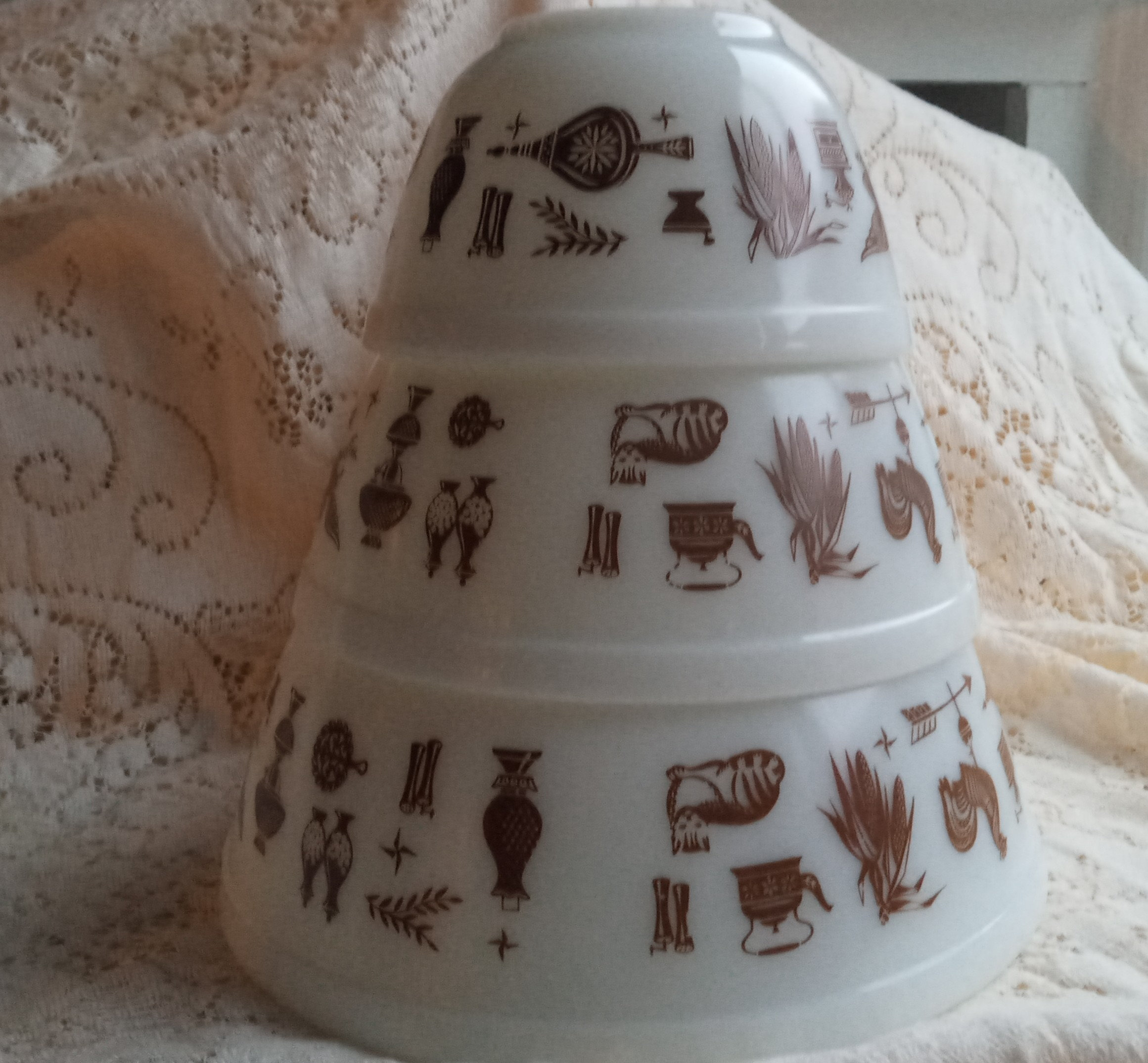 Vintage Pyrex "early American Pattern" Nesting Bowls - Etsy