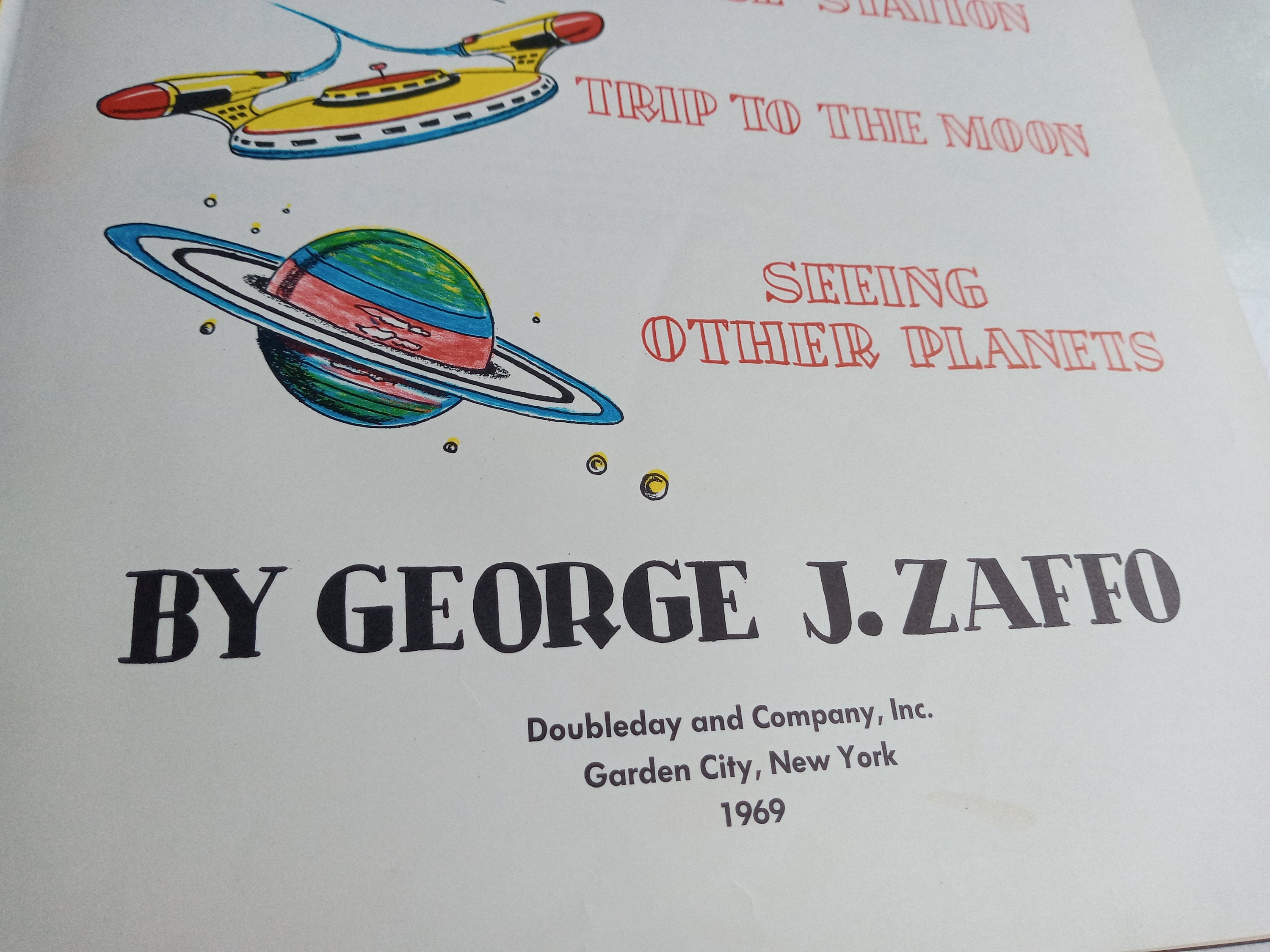 1969 the Giant Book of Things in Space - Etsy