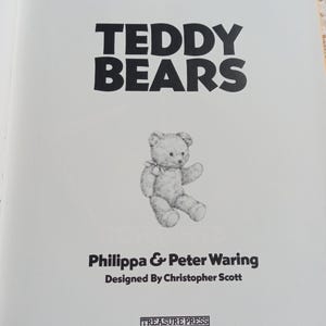 1985 Teddy Bears Book - Etsy