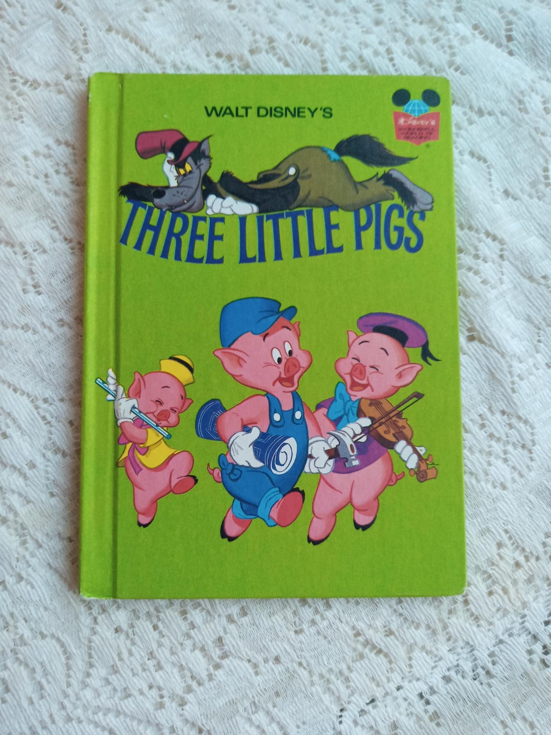 1972 Three Little Pigs Disney Book - Etsy