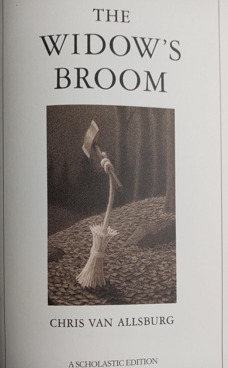 The Widow's Broom by Chris Van Allsburg, 1993 Hardcover - Etsy