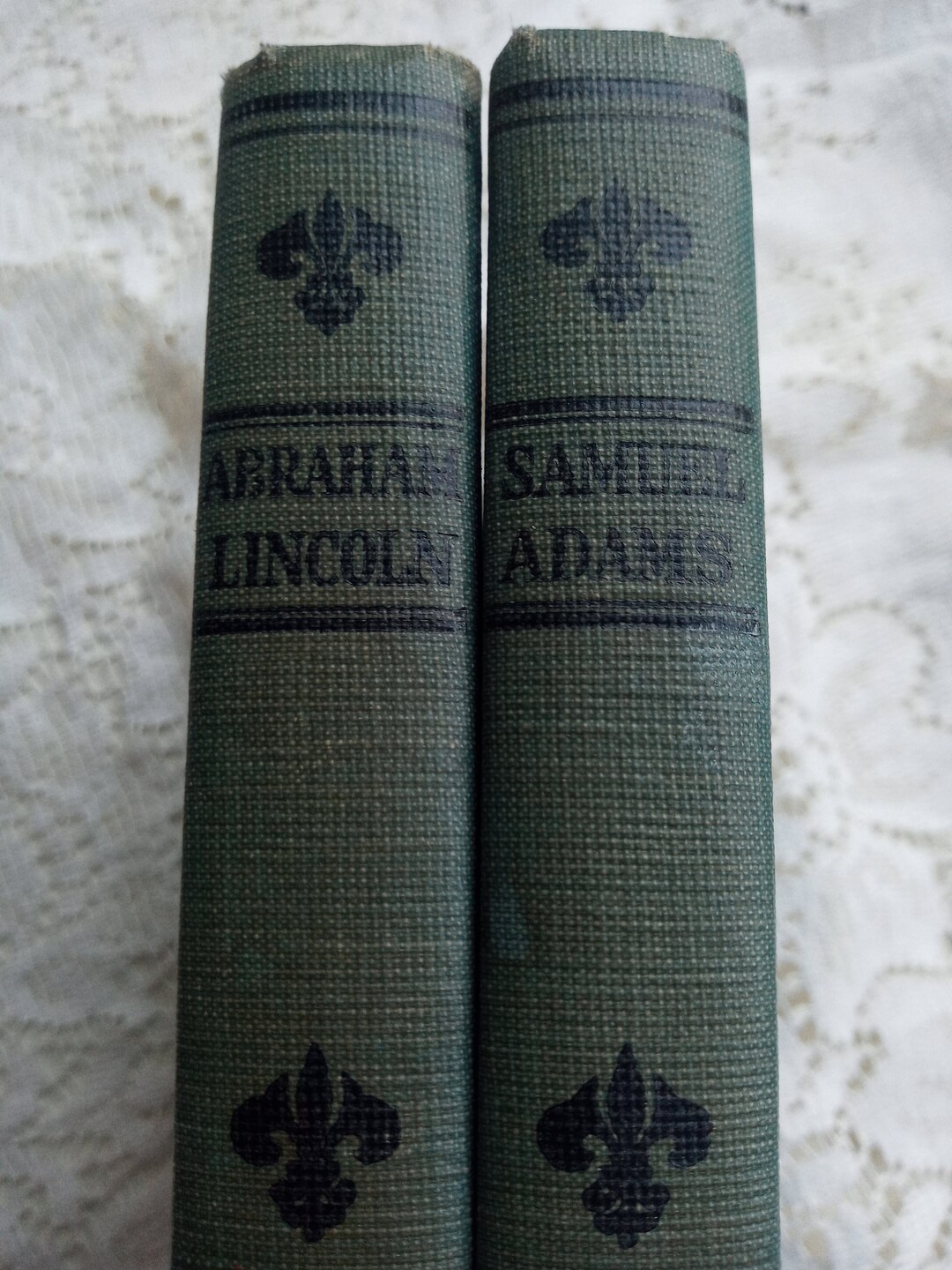 1903 Vintage American History Book Set, Abraham Lincoln & Samuel Adams ...