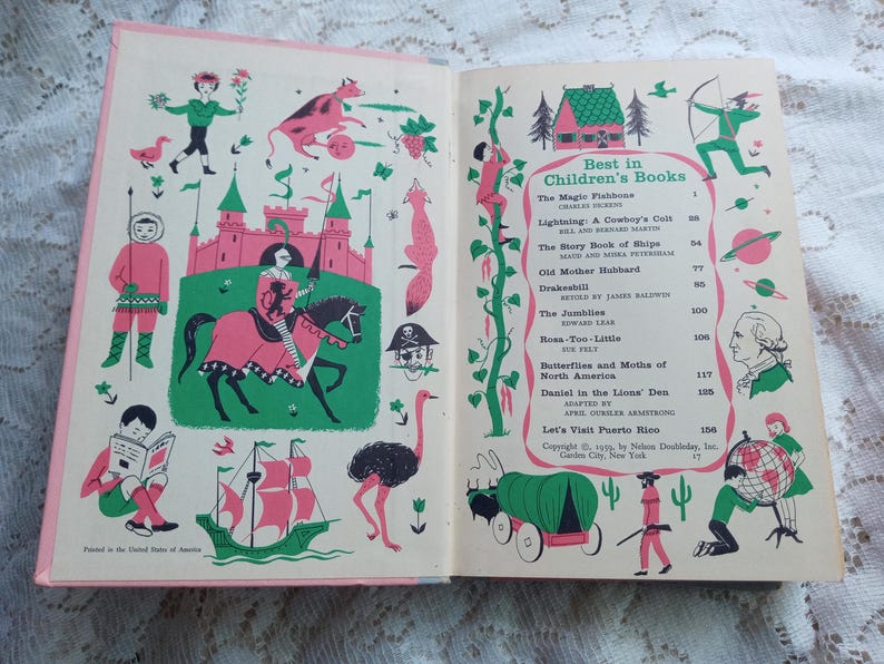 Vintage Children's Books Set: 1959-1960 Hardcover Collection - Etsy