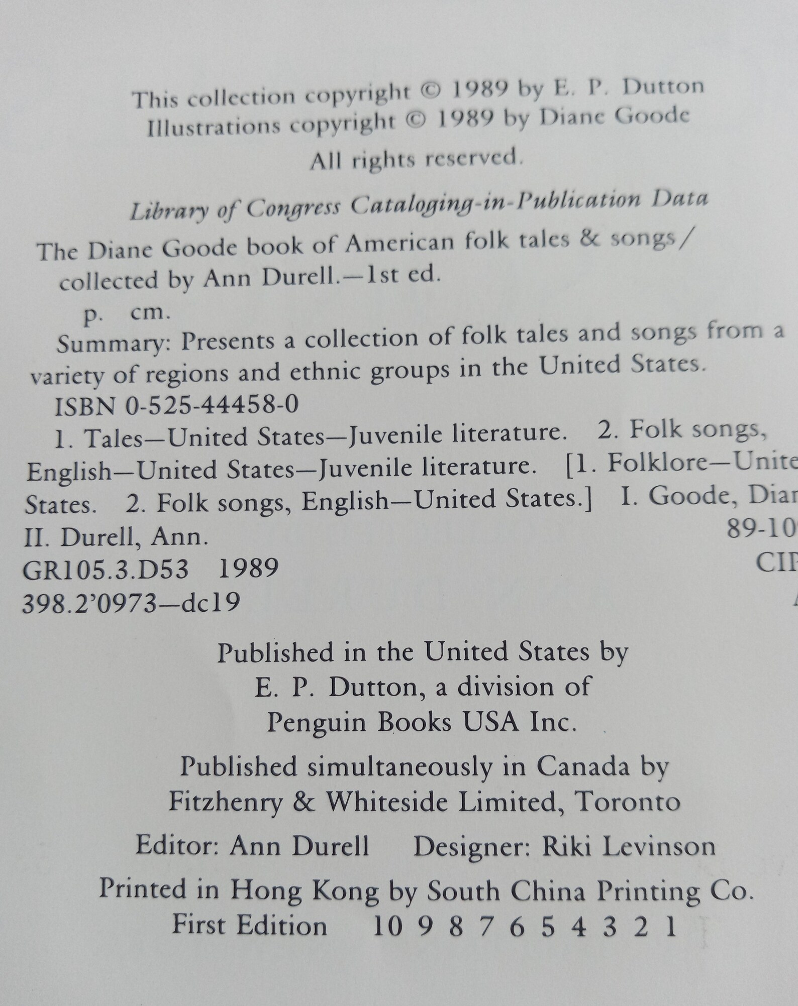 The Diane Goode Book of American Folk Tales & Songs - Etsy