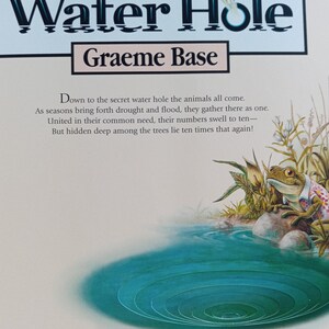 The Water Hole Graeme Base - Etsy