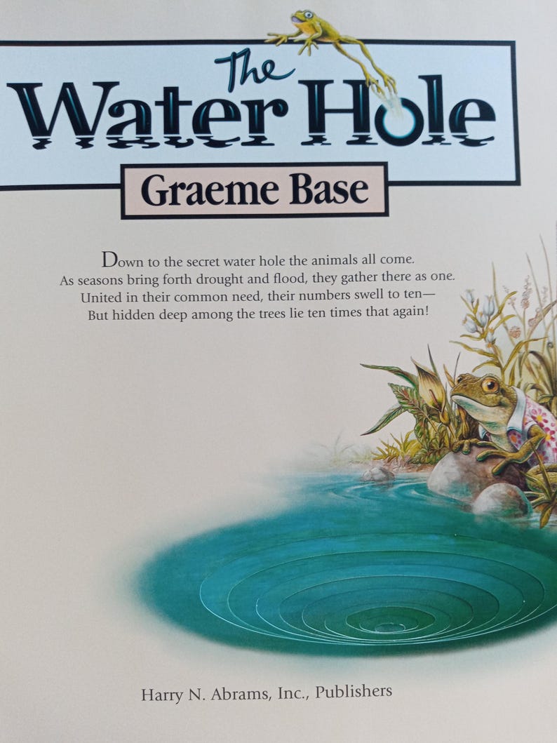 The Water Hole Graeme Base - Etsy