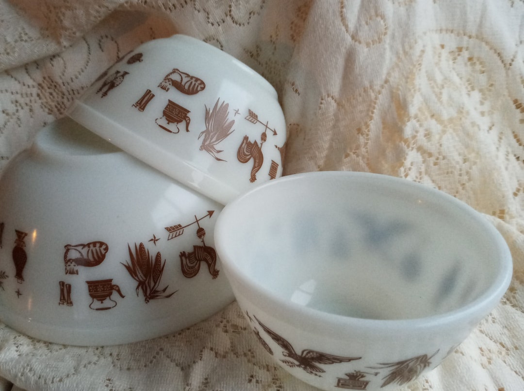 Vintage Pyrex "early American Pattern" Nesting Bowls - Etsy