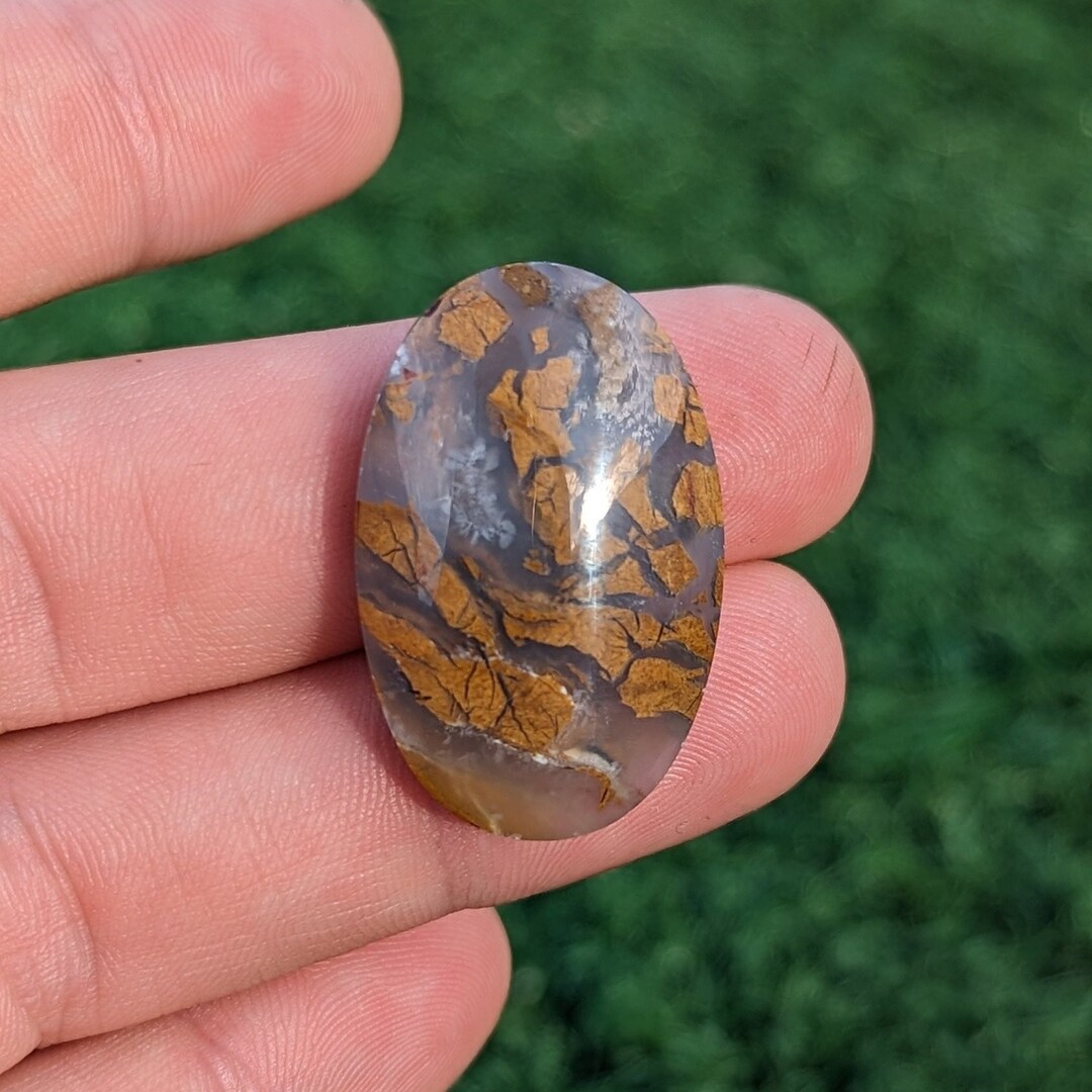Jasper and Chalcedony, Dragon Scale Jasper, Timor Plume Agate Cabochon ...