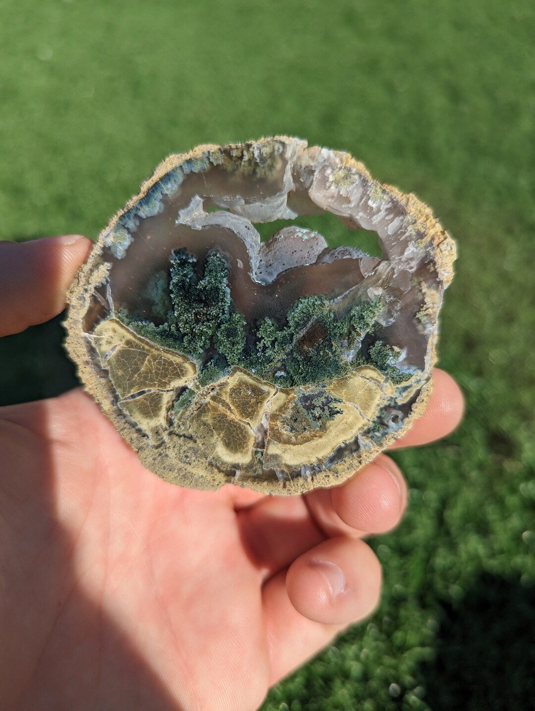 Green Moss Agate Slab. Indonesia Green Moss Agate Slab MG 1. Moss ...