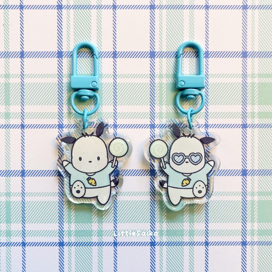 Pocha Dog Keychain Kawaii Cute Japanese Anime Character Puppy Pupper ...