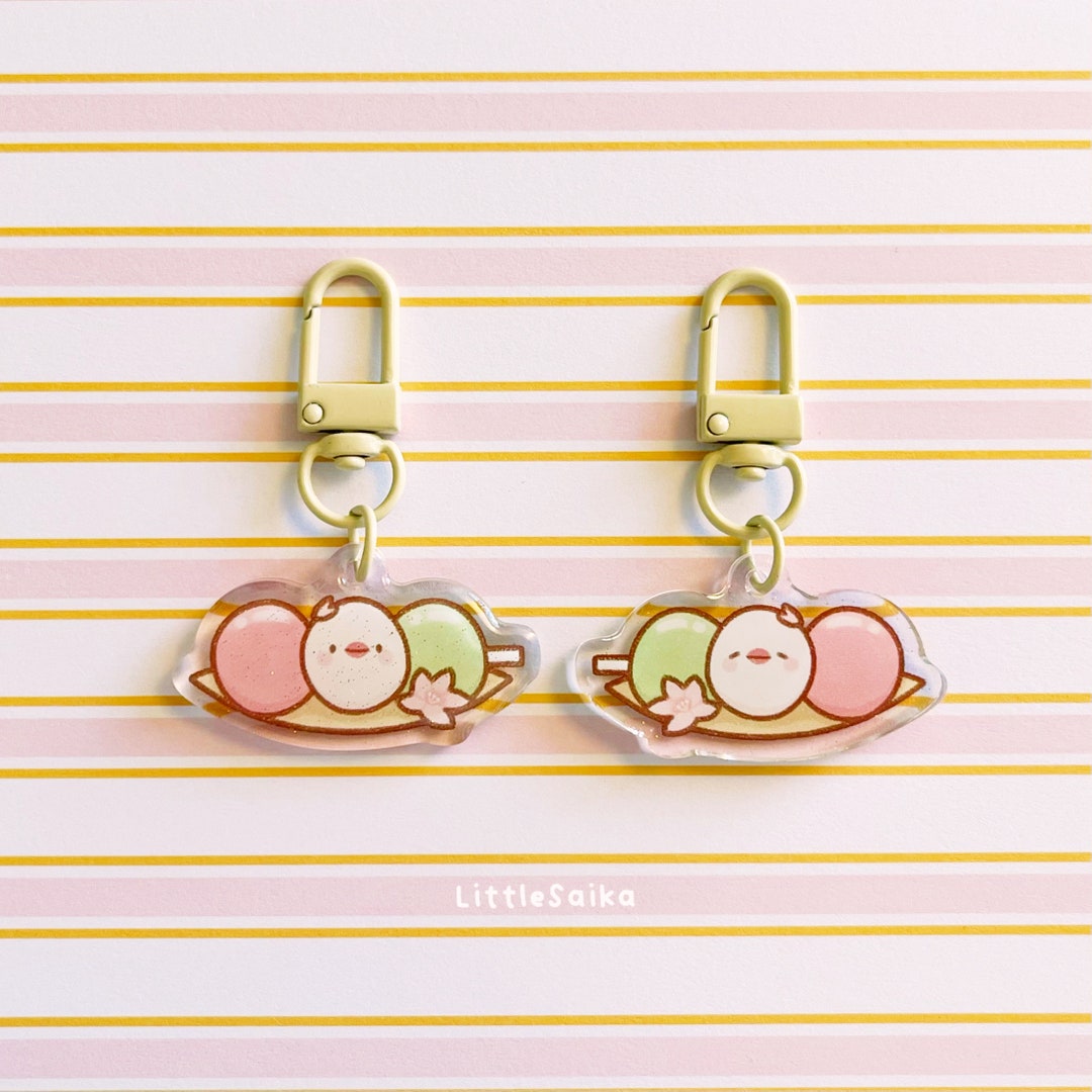 Dango Bird Keychain Kawaii Cute Original Design Character Wagashi ...