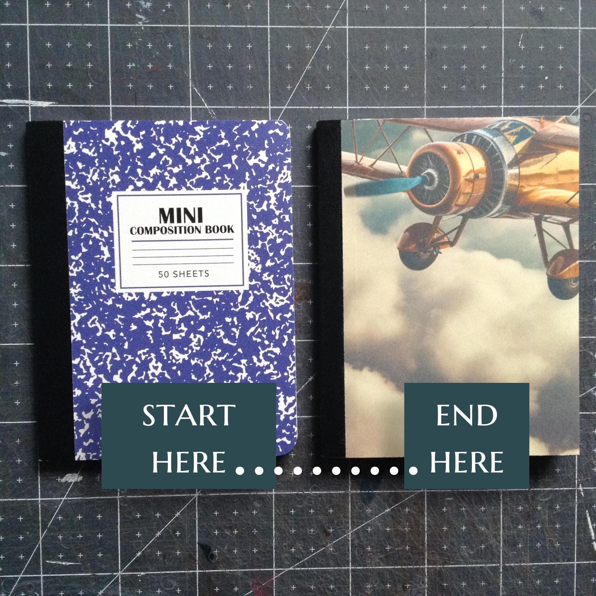 Printable Mini Notebook Cover PDF | Hand Cut Template for 3.25" X 4.25 ...